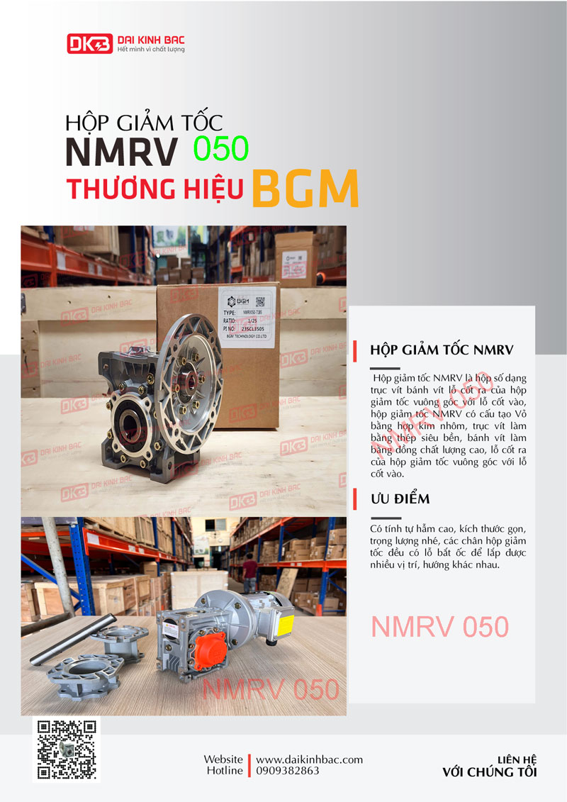 Hộp Giảm Tốc Cao Cấp NMRV 050 - BGM